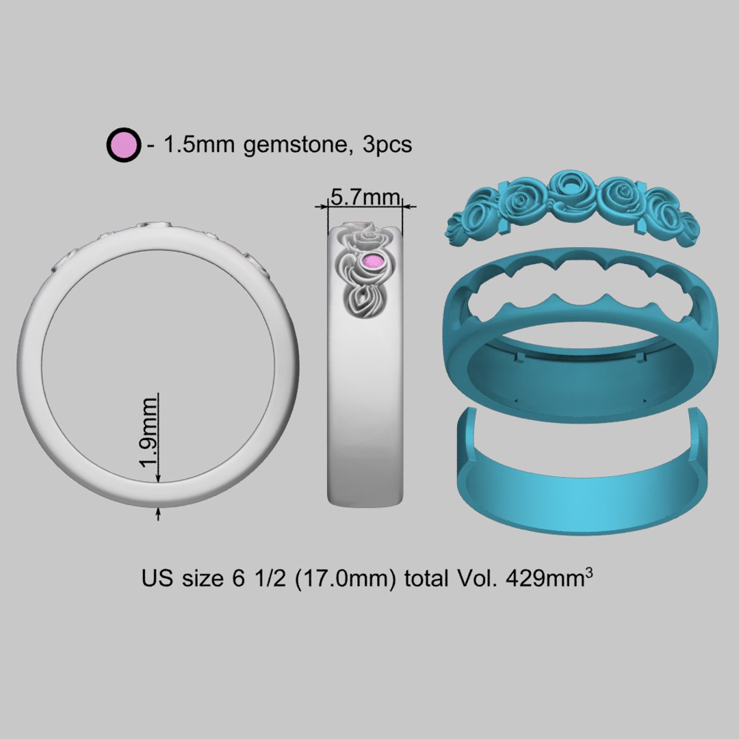 3D Model Printing Ring - TurboSquid 1537120