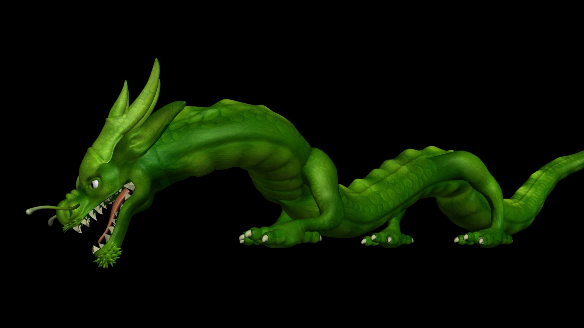 GREEN DRAGON RIG FINAL 3D model - TurboSquid 2032948