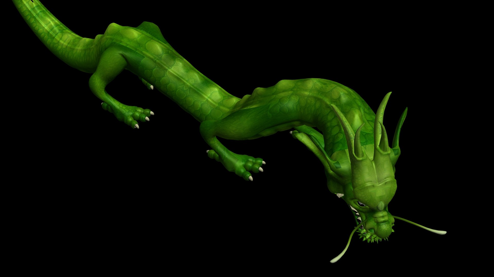 GREEN DRAGON RIG FINAL 3D model - TurboSquid 2032948