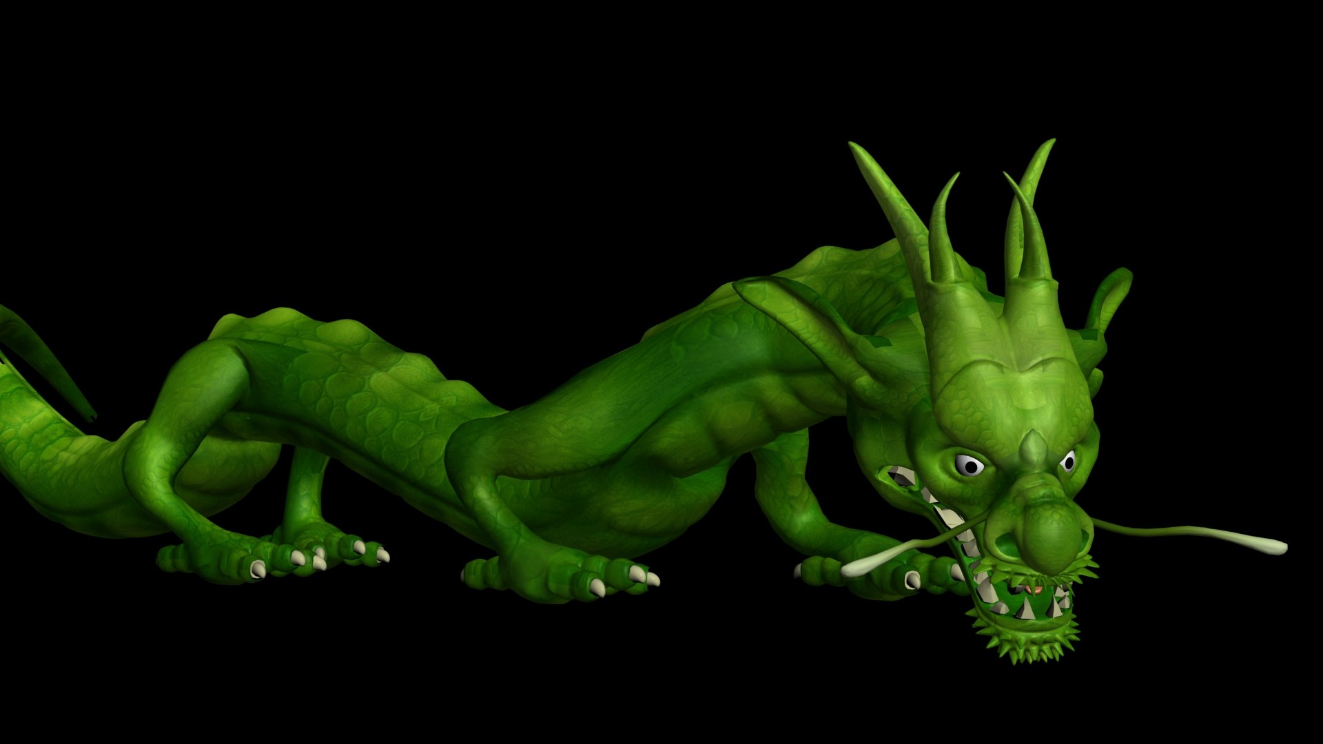 GREEN DRAGON RIG FINAL 3D model - TurboSquid 2032948