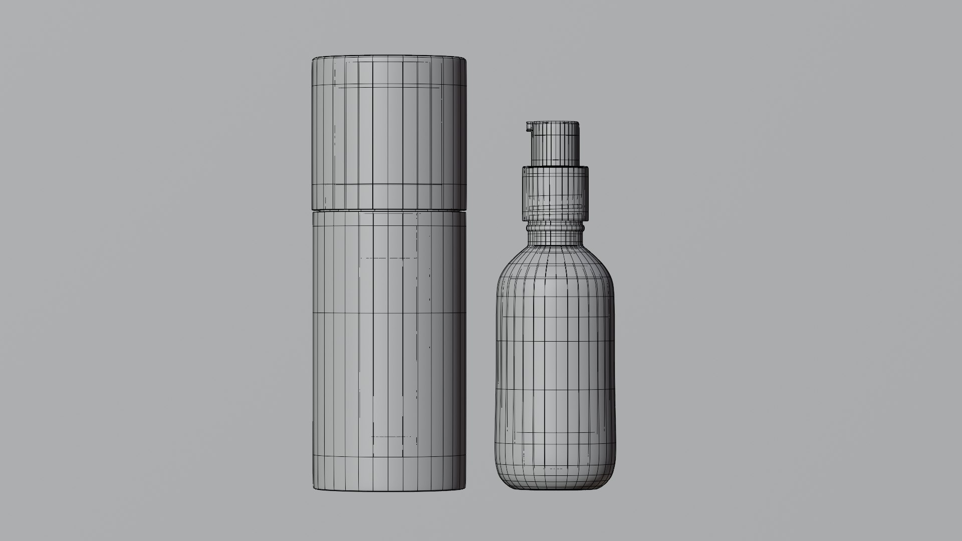 3D Pump Bottle And Paper Tube - TurboSquid 2273501