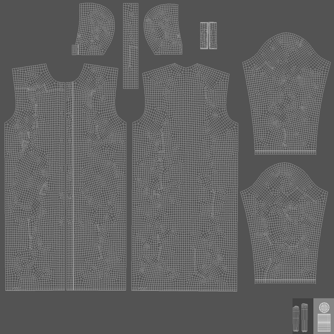 White Rain Coat - Waterproof Raincoat Jacket 3D Model - TurboSquid 2130688