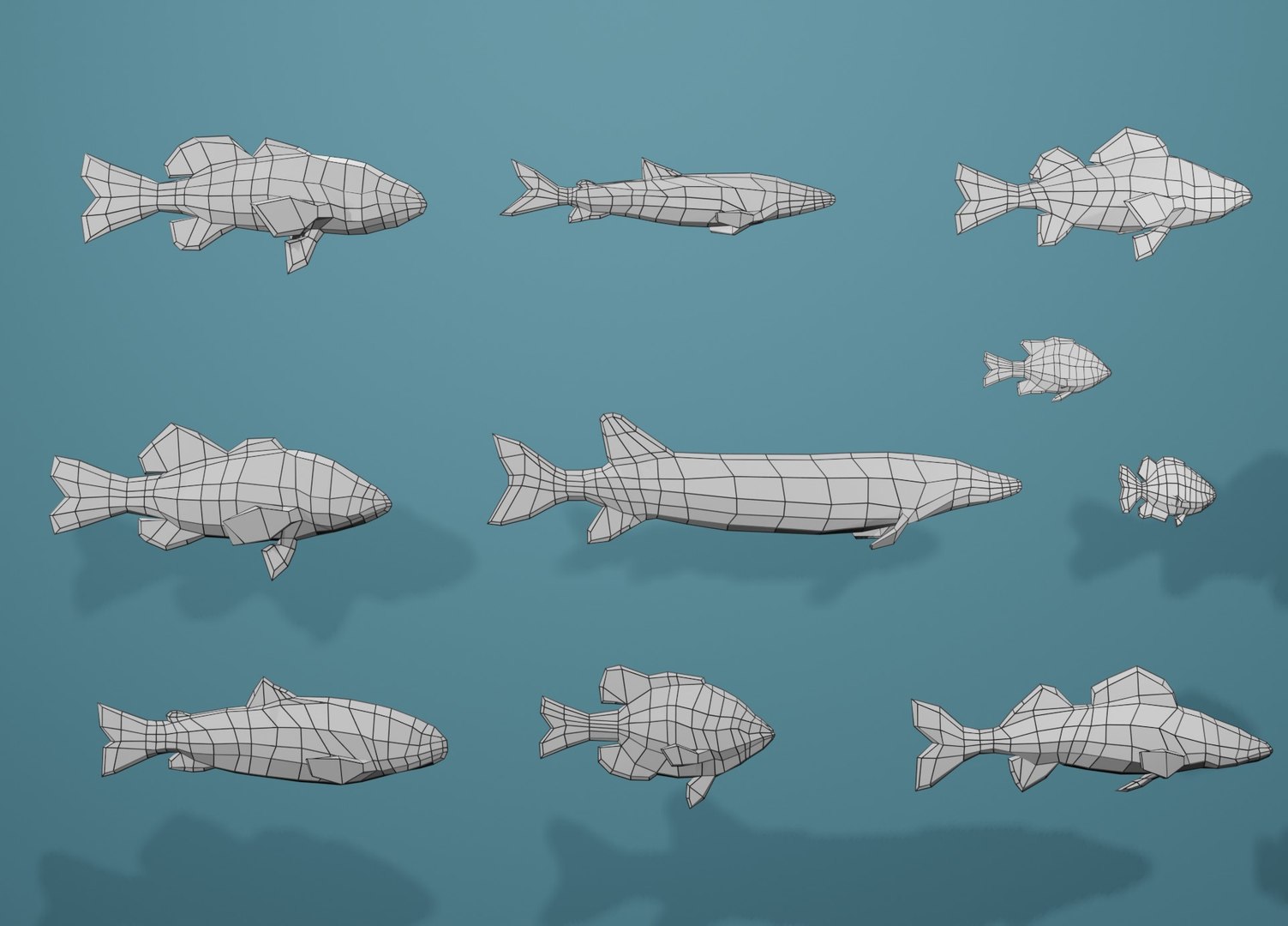Fish Swimming Animation Bass 3D Model - TurboSquid 1664718