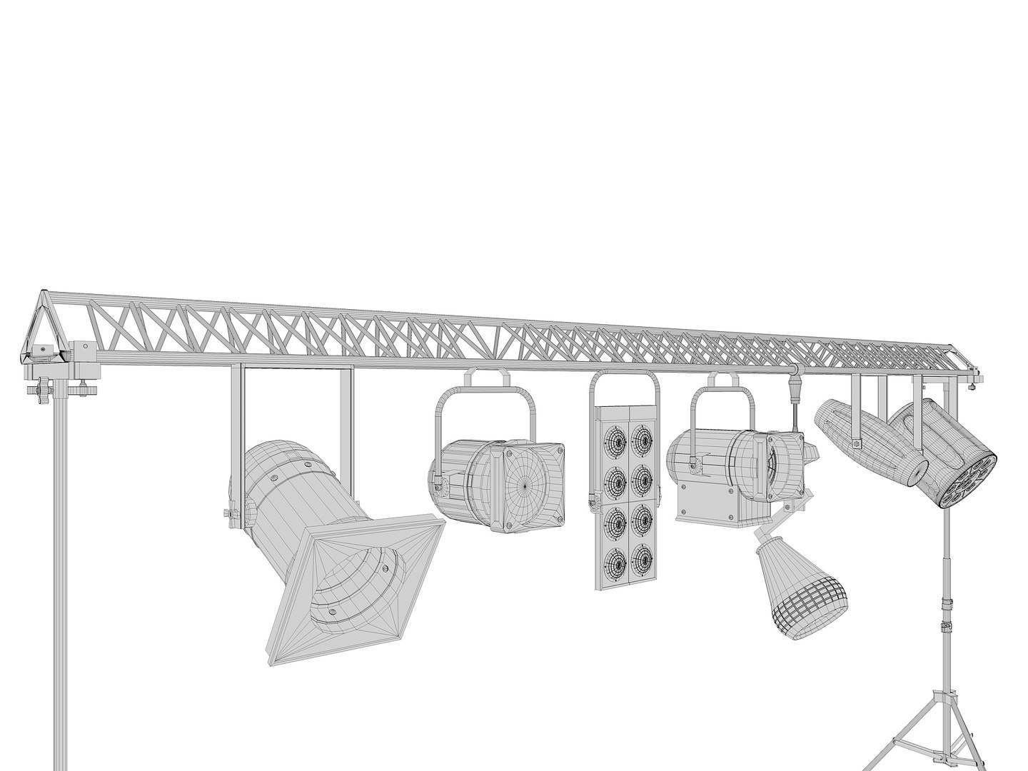 3D Light Truss 6 - TurboSquid 2085153