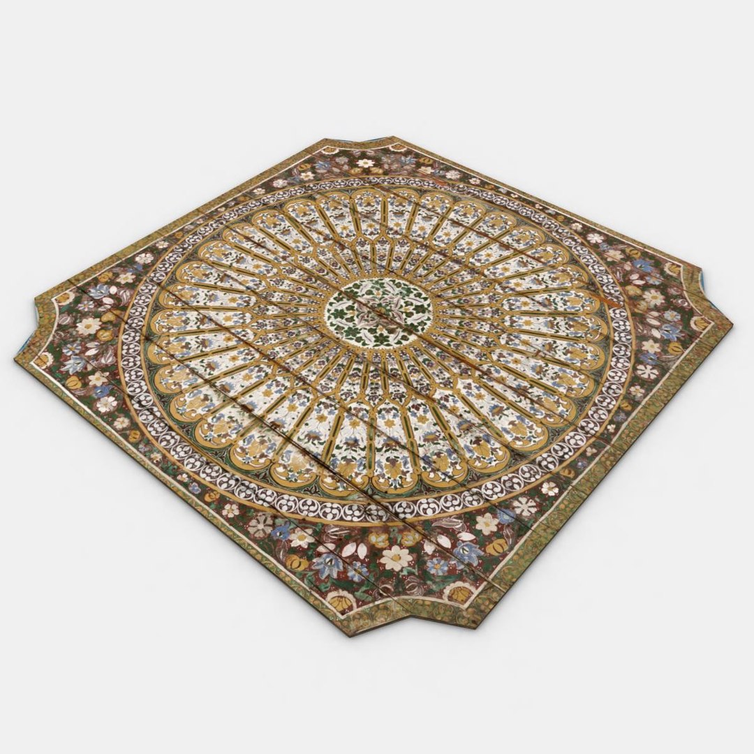 Free Gen Persian Carpet 3d Model