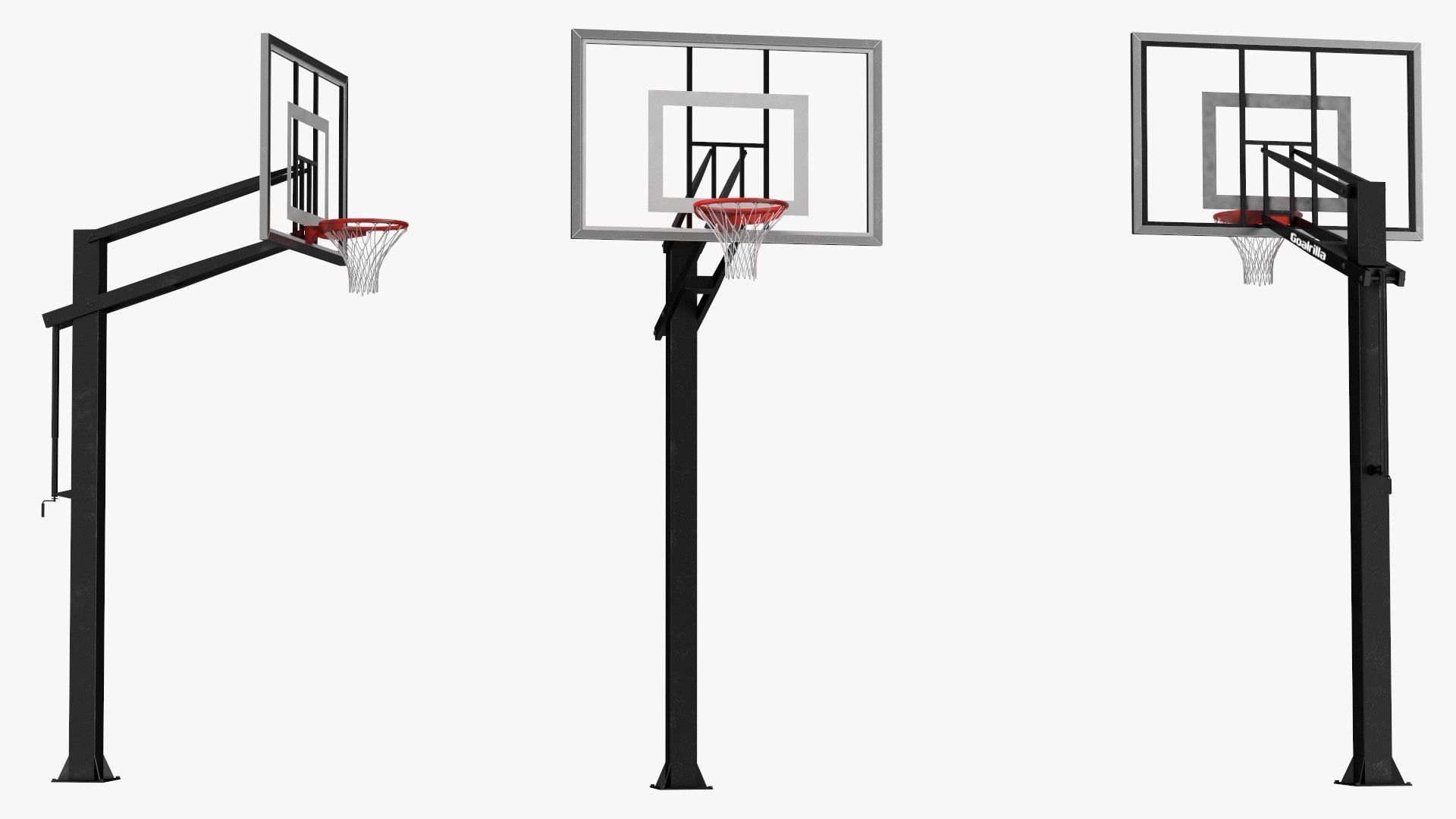 3D Outdoor Basketball Hoop Stand Model - TurboSquid 2189689