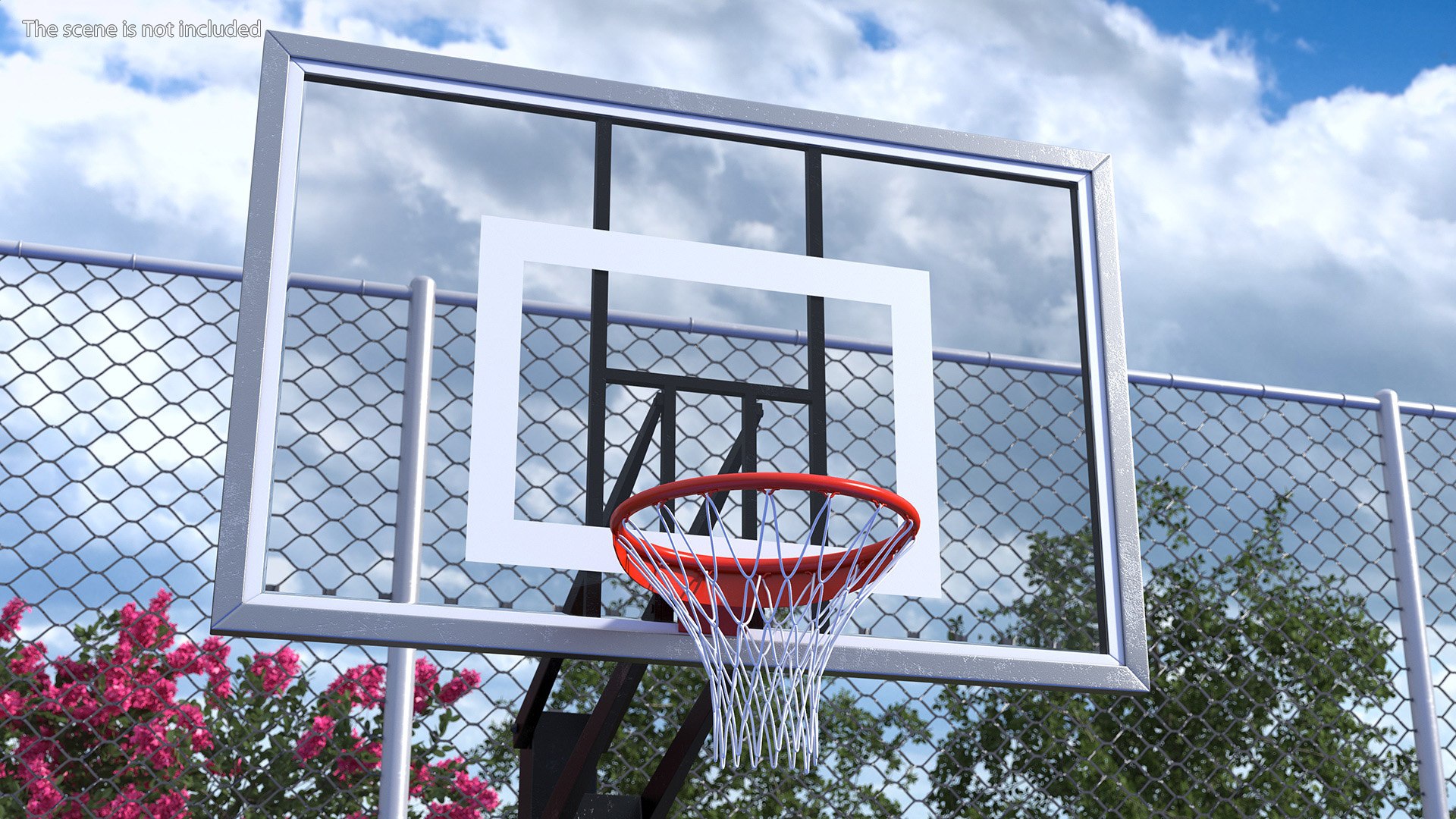 3D Outdoor Basketball Hoop Stand Model - TurboSquid 2189689