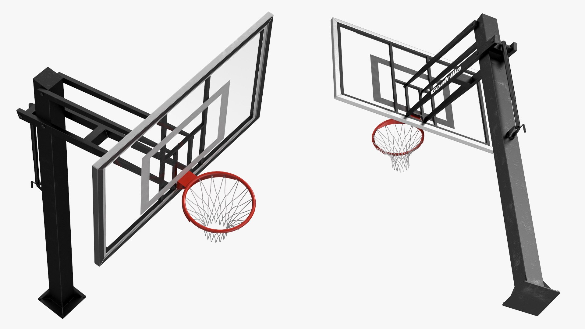 3D Outdoor Basketball Hoop Stand Model - TurboSquid 2189689