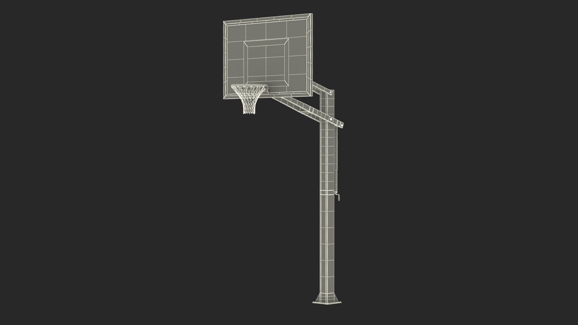 3D Outdoor Basketball Hoop Stand Model - TurboSquid 2189689