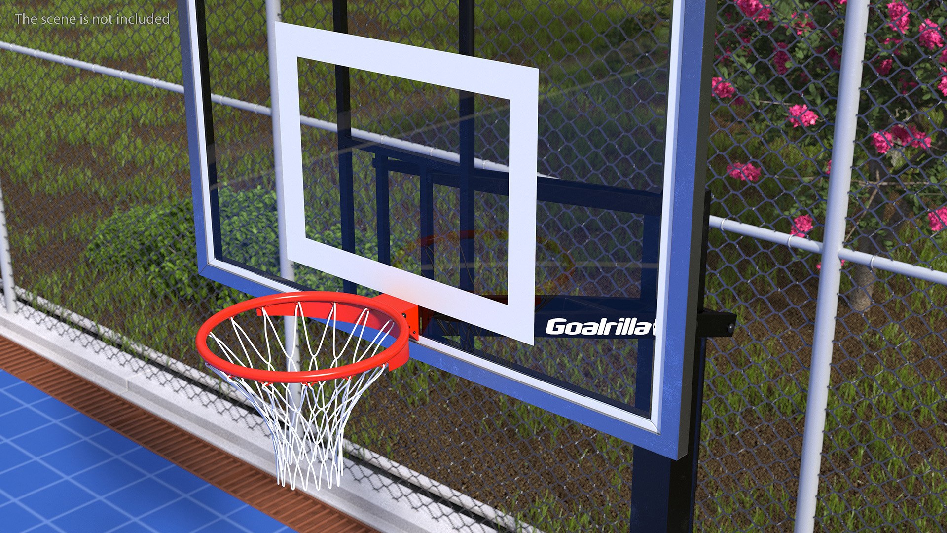 3D Outdoor Basketball Hoop Stand Model - TurboSquid 2189689