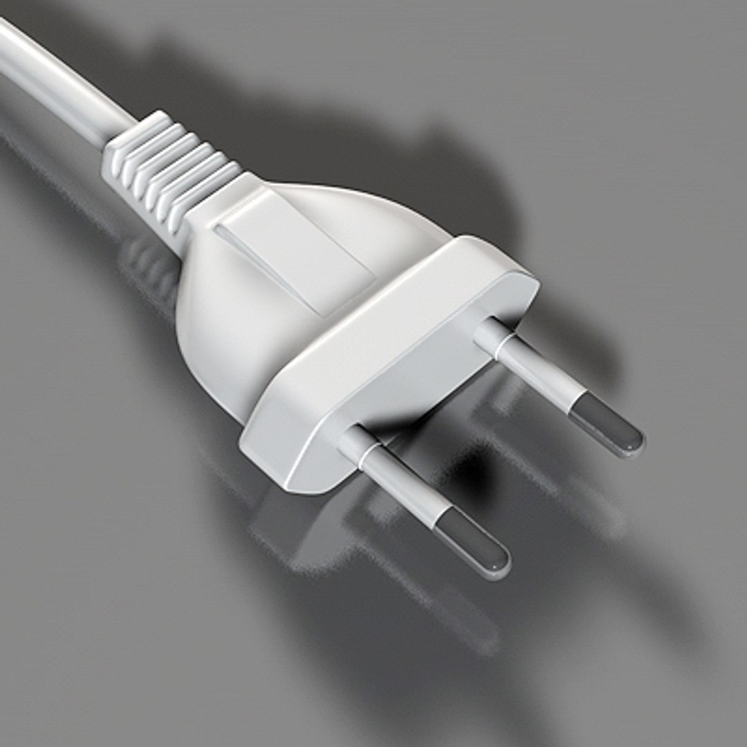 European Power Plug 3d Model