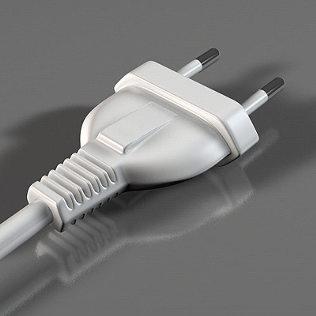 European Power Plug 3d Model