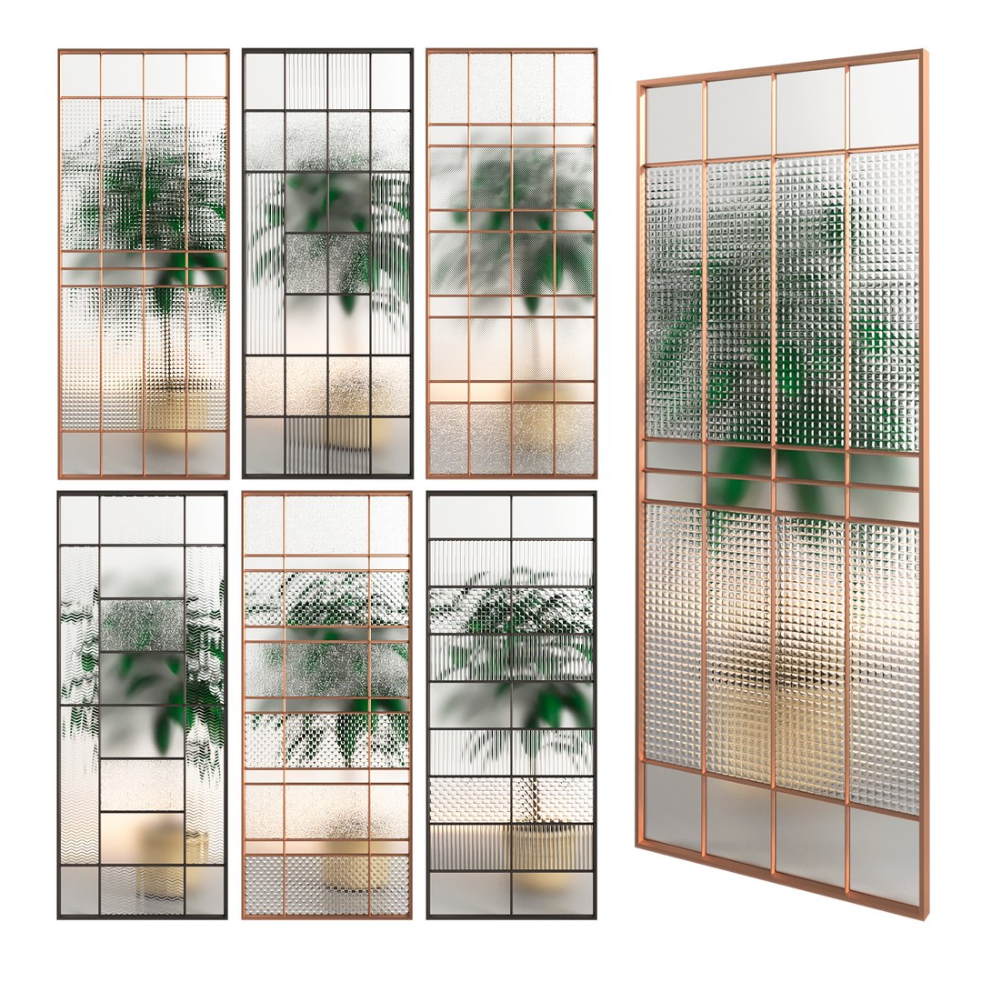 Glass Partition 03 3D Model - TurboSquid 1906899