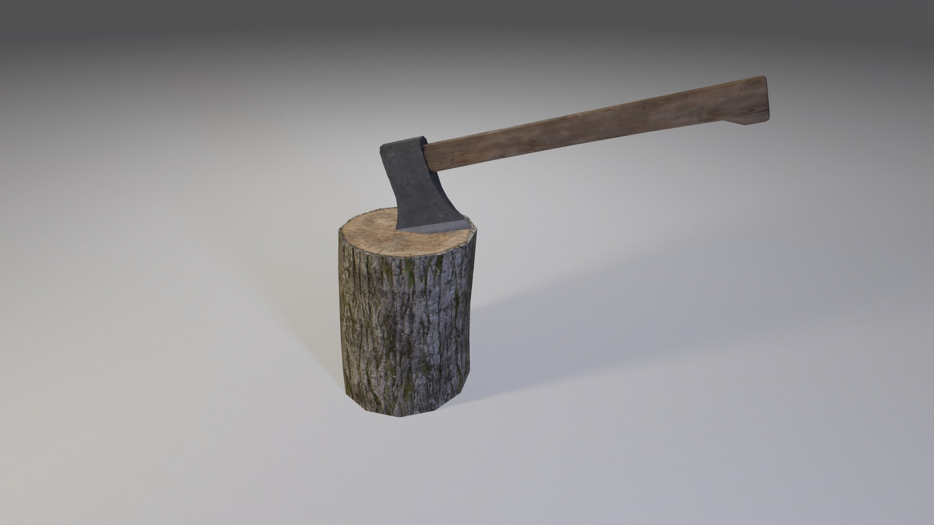 3d Ready Axe Log