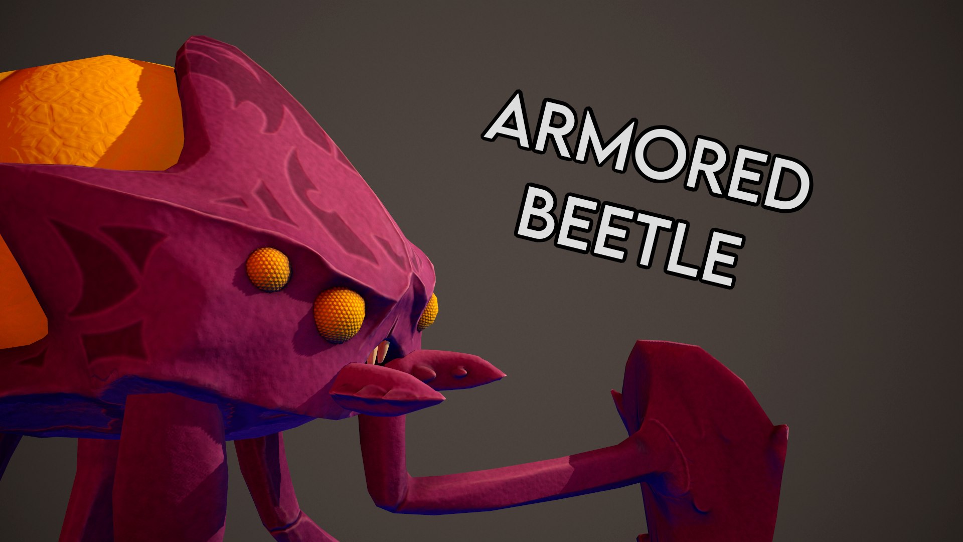 Armored Beetle - Animated Creature 3D Model - TurboSquid 2144917