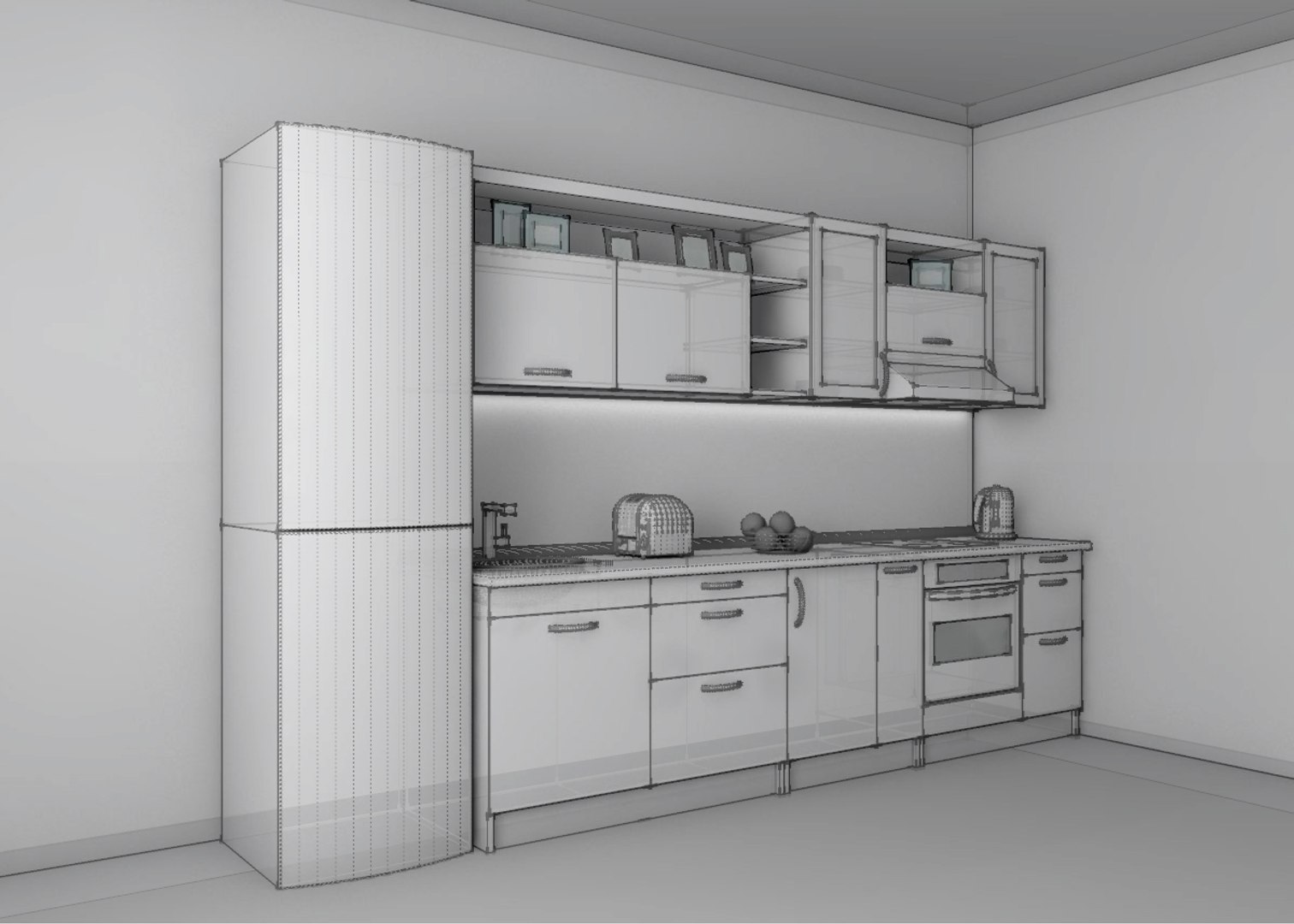 3d Kitchen Design Interior