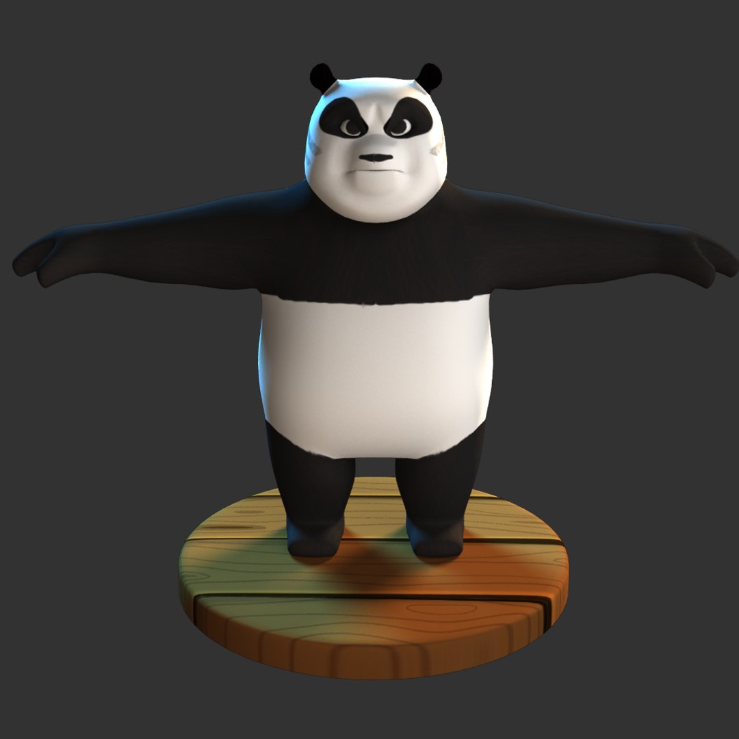 Panda Cartoon Animation 3D Model - TurboSquid 1383283