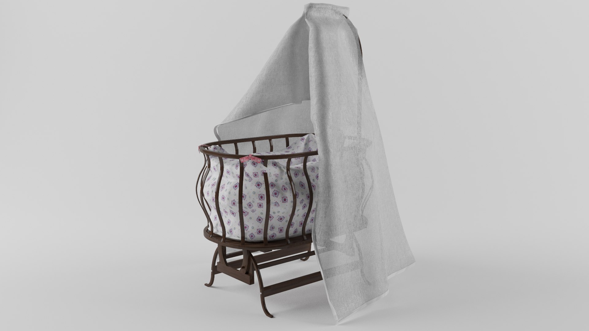 Baby Crib 3D Model - TurboSquid 1785701