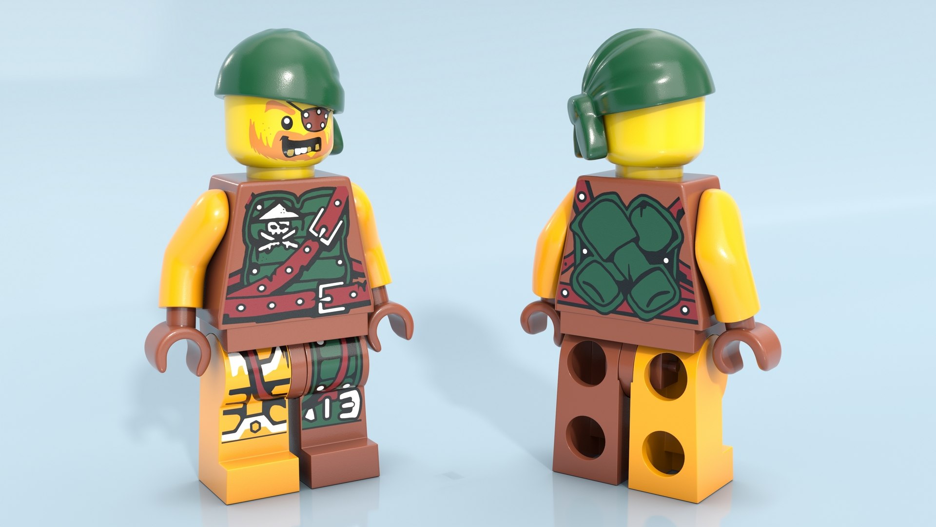 Minifigure LEGO Pirate Model - TurboSquid 2274194