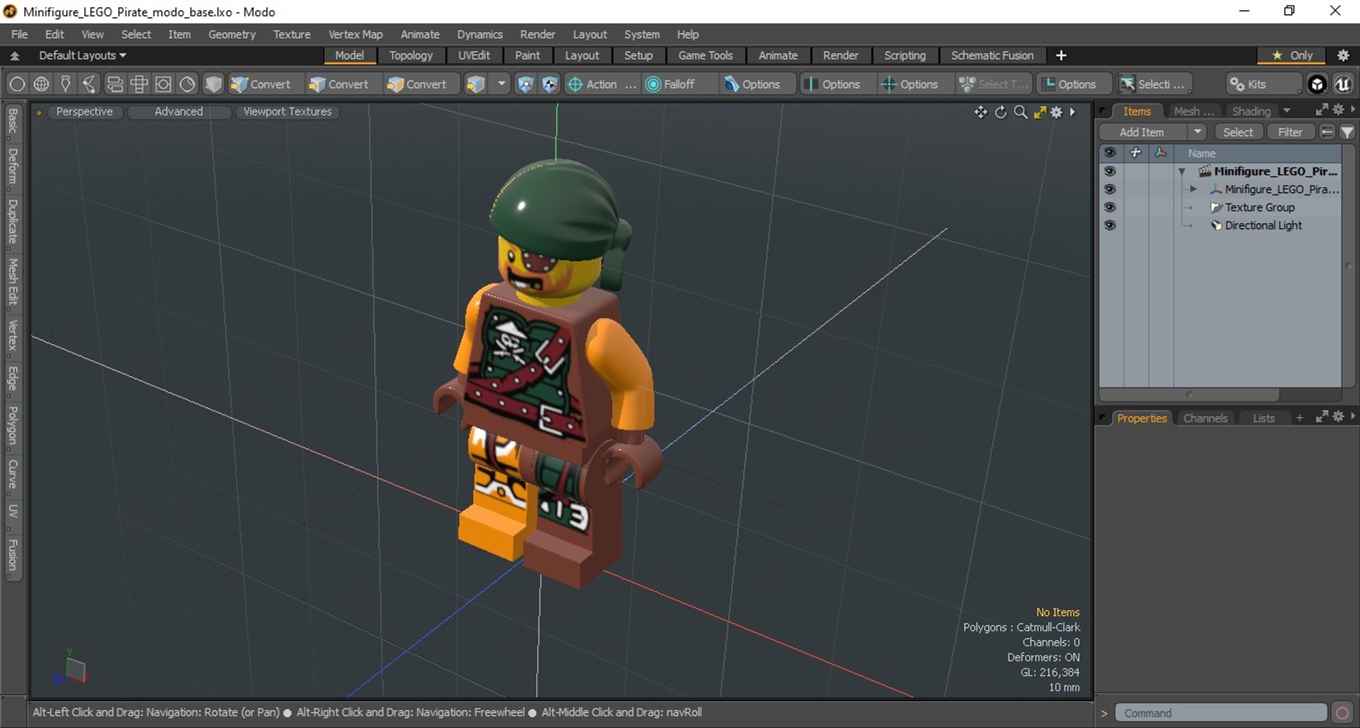 Minifigure LEGO Pirate Model - TurboSquid 2274194