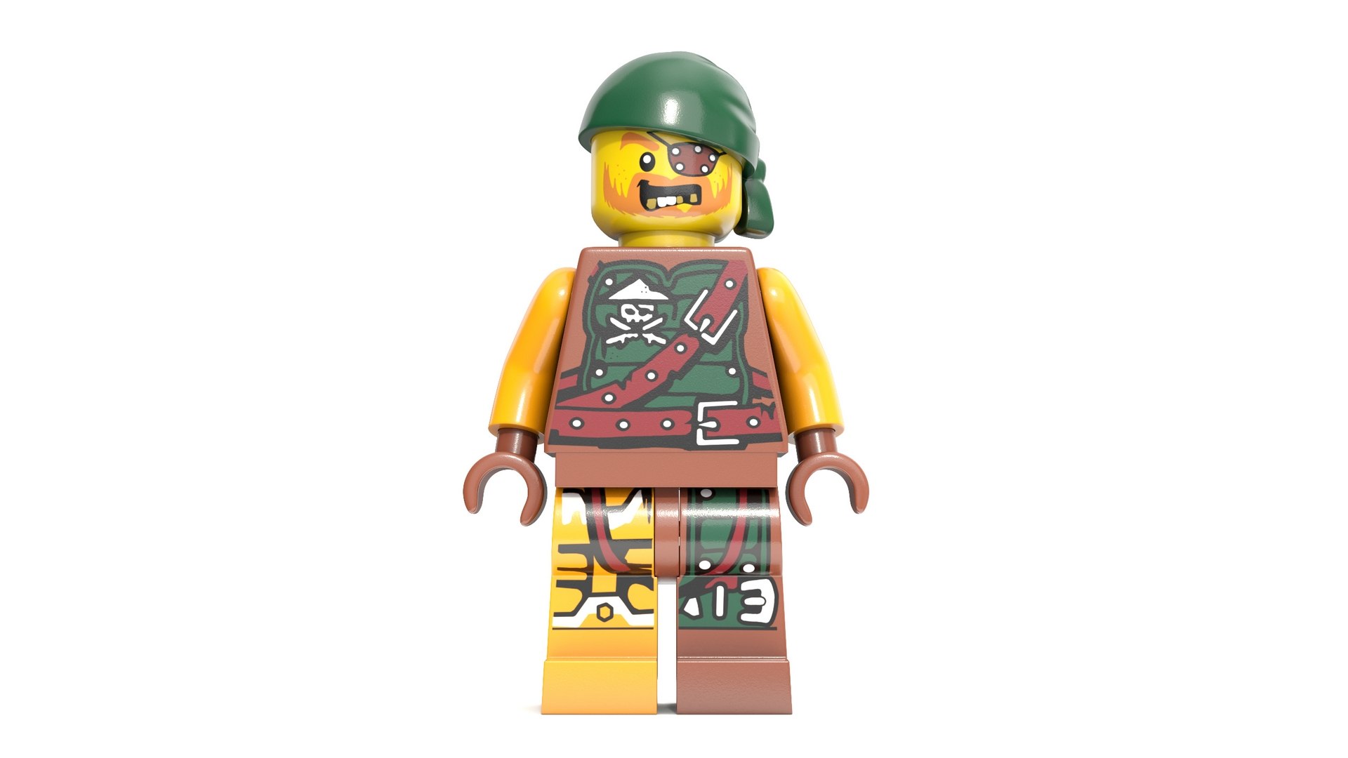 Minifigure LEGO Pirate Model - TurboSquid 2274194