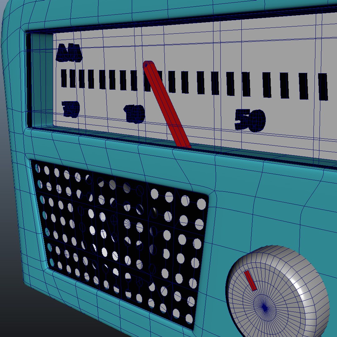 Cute Cartoon Radio 3d Obj
