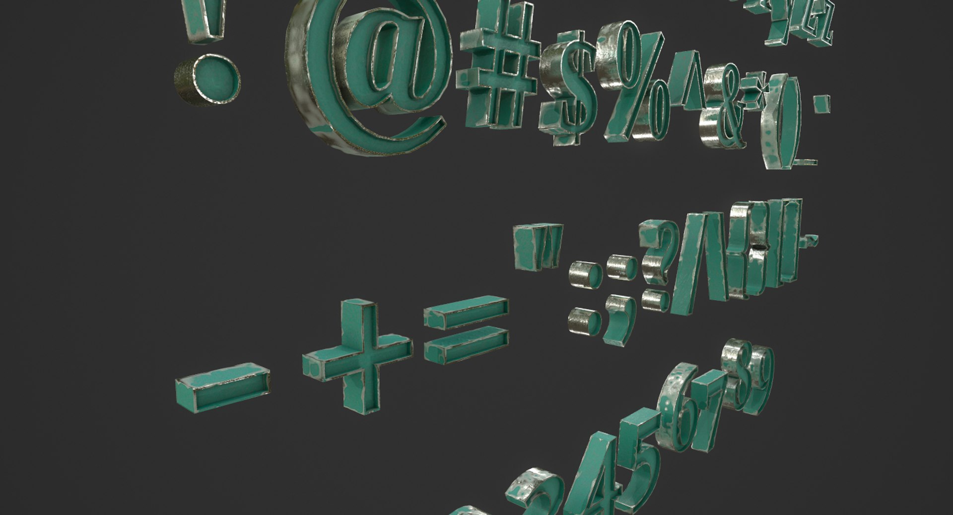 English Letters Model - TurboSquid 1501744