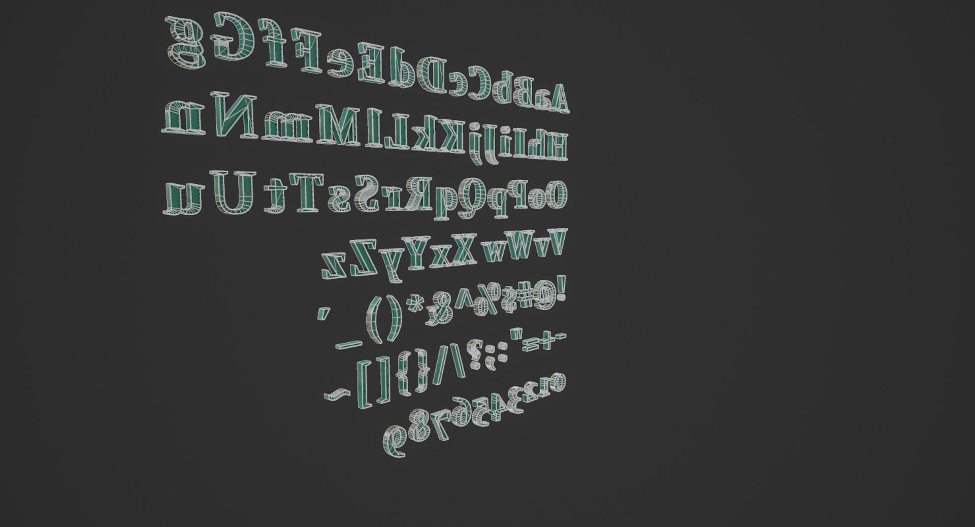 English Letters Model - TurboSquid 1501744