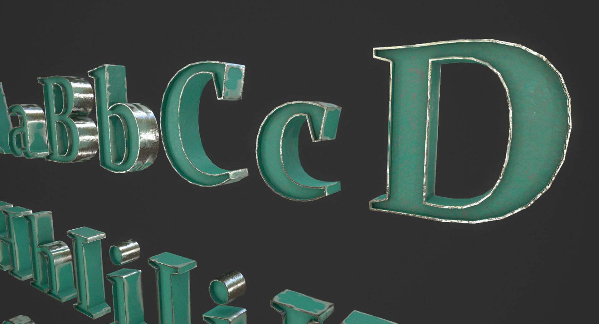 English Letters Model - TurboSquid 1501744