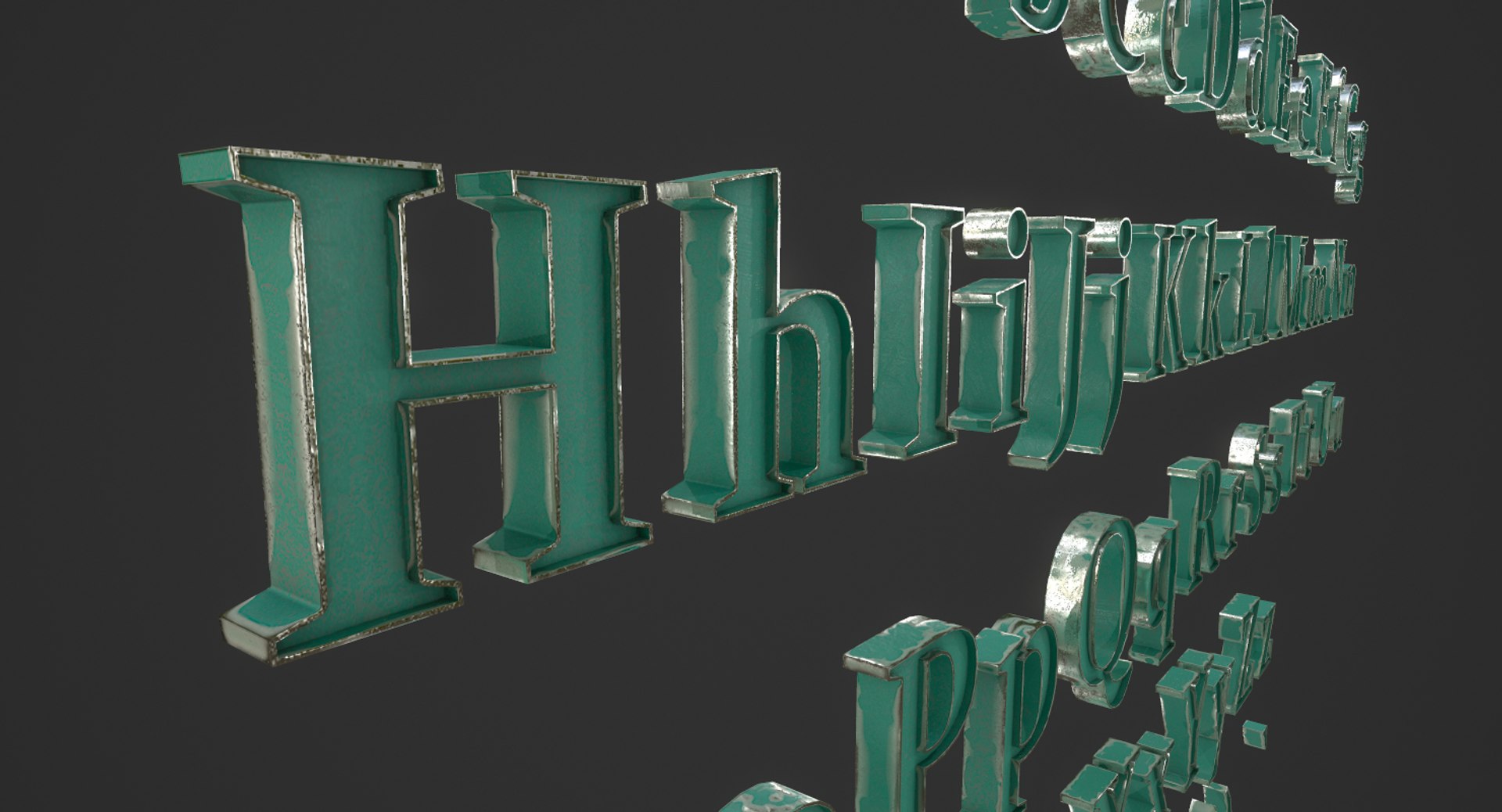 English Letters Model - TurboSquid 1501744