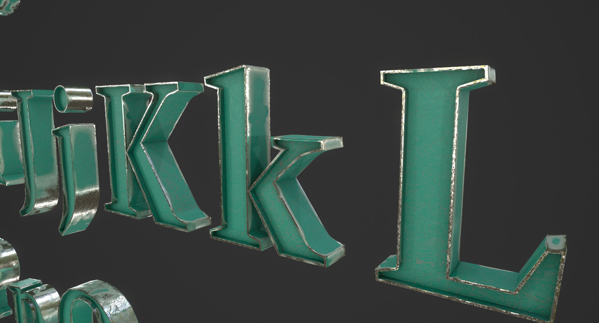 English Letters Model - TurboSquid 1501744
