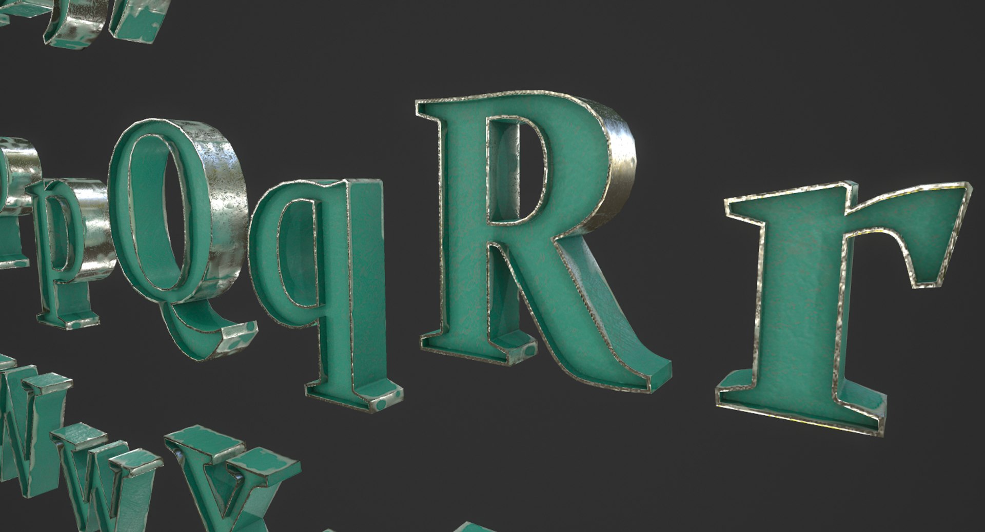 English Letters Model - TurboSquid 1501744