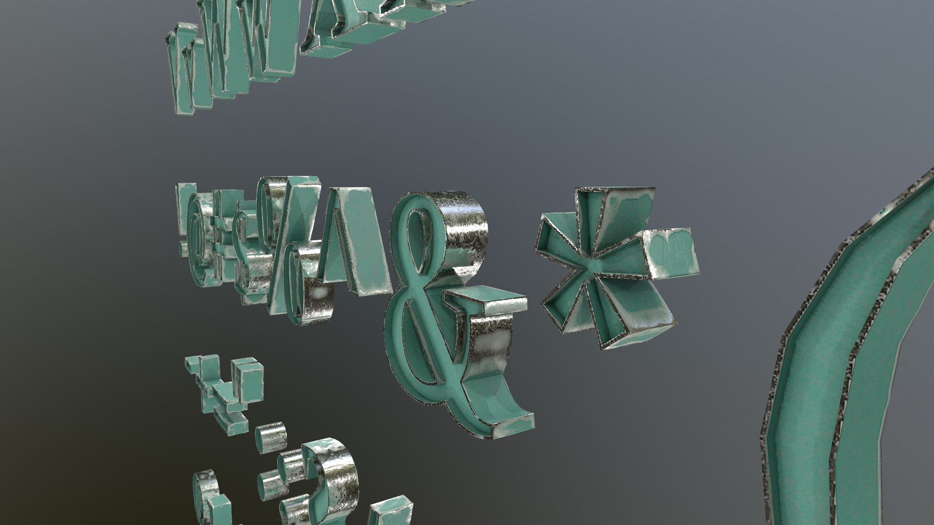 English Letters Model - TurboSquid 1501744