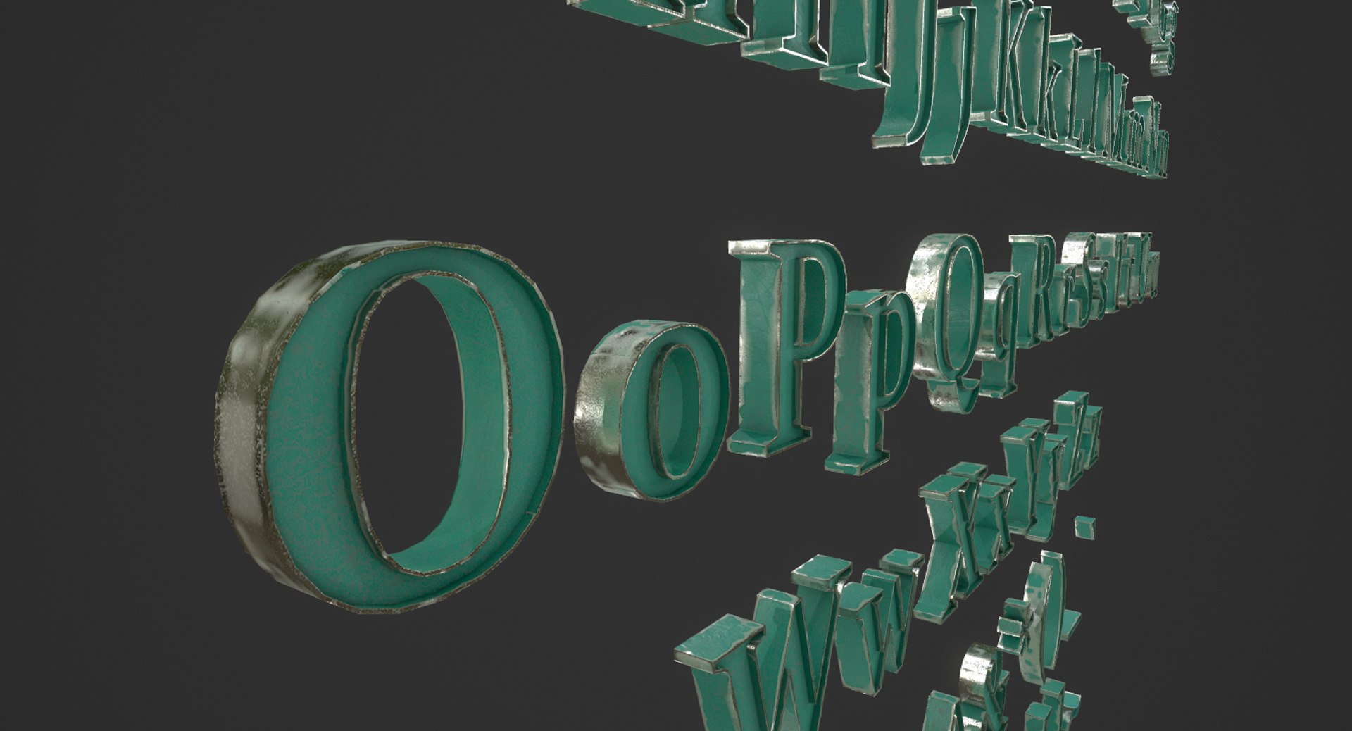 English Letters Model - TurboSquid 1501744