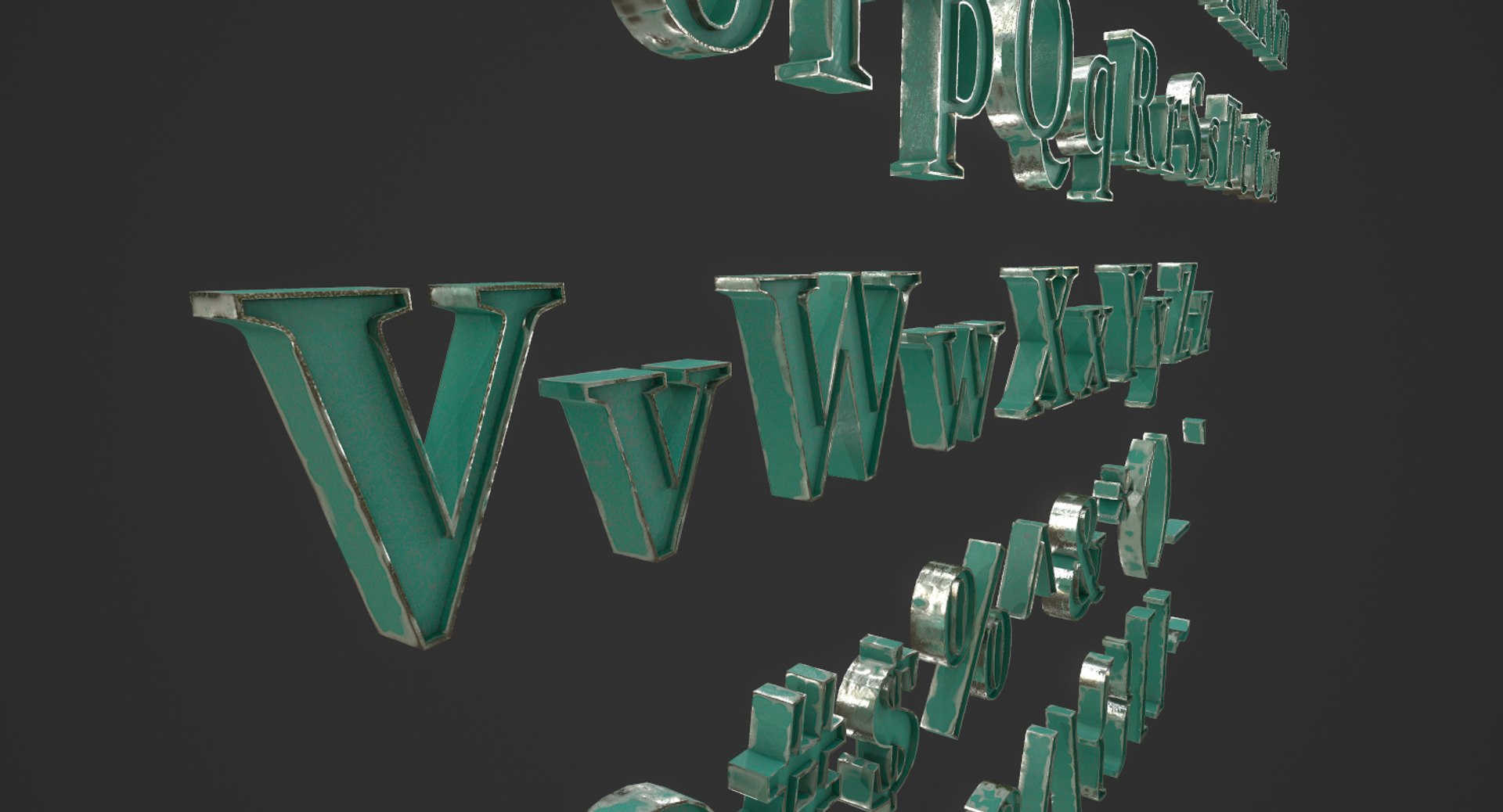 English Letters Model - TurboSquid 1501744