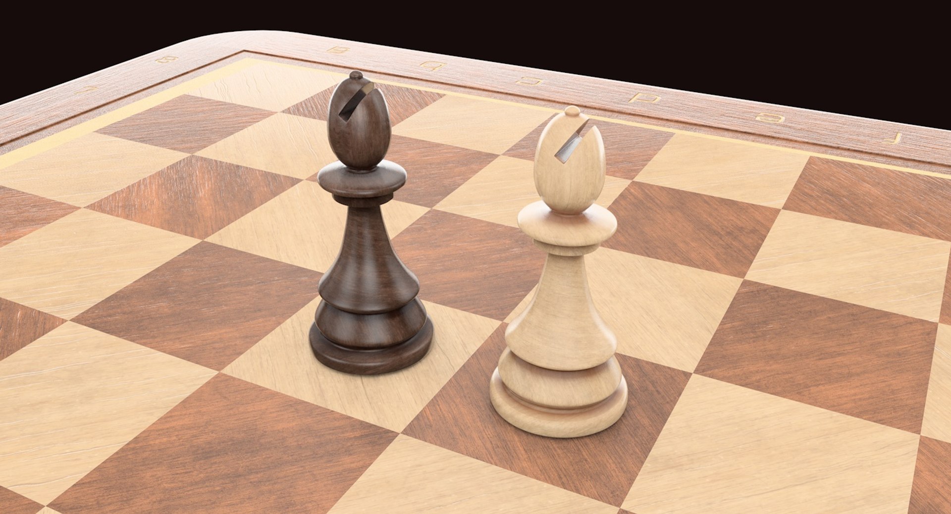 Realistic Wooden Chess Set 3D - TurboSquid 1475186