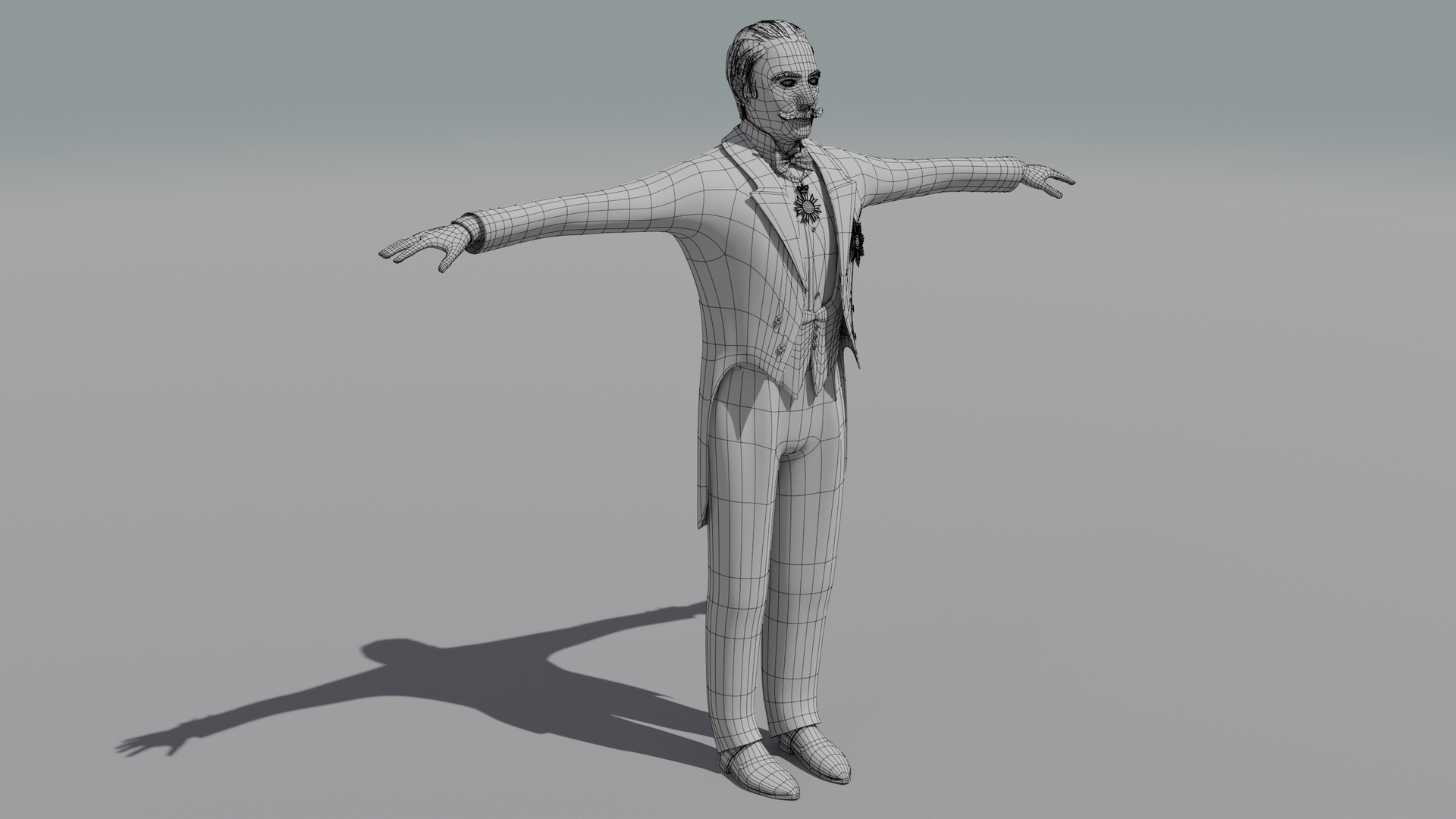 Victorian Diplomat - Rigged MOCAP- Victorian Tuxedoed Gent 3D model ...
