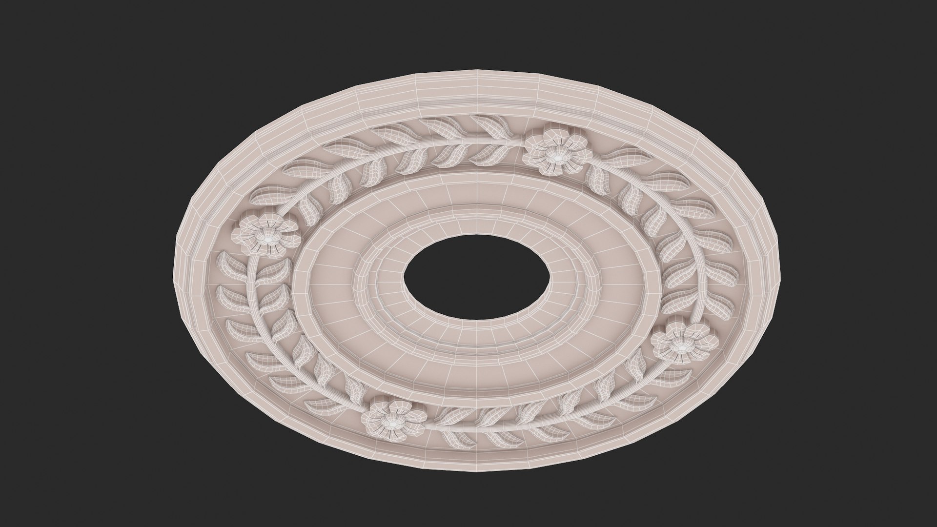 3D Classic Ceiling Medallion 25 - TurboSquid 1730571