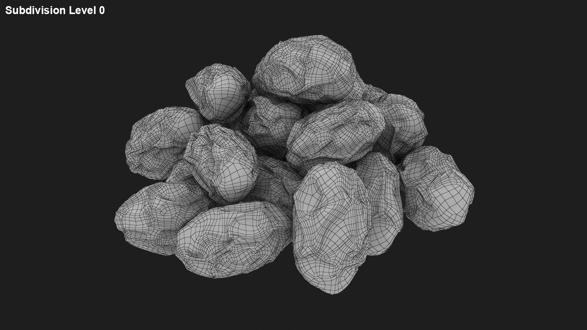 Pile of Dried Dates 3D model - TurboSquid 1982561