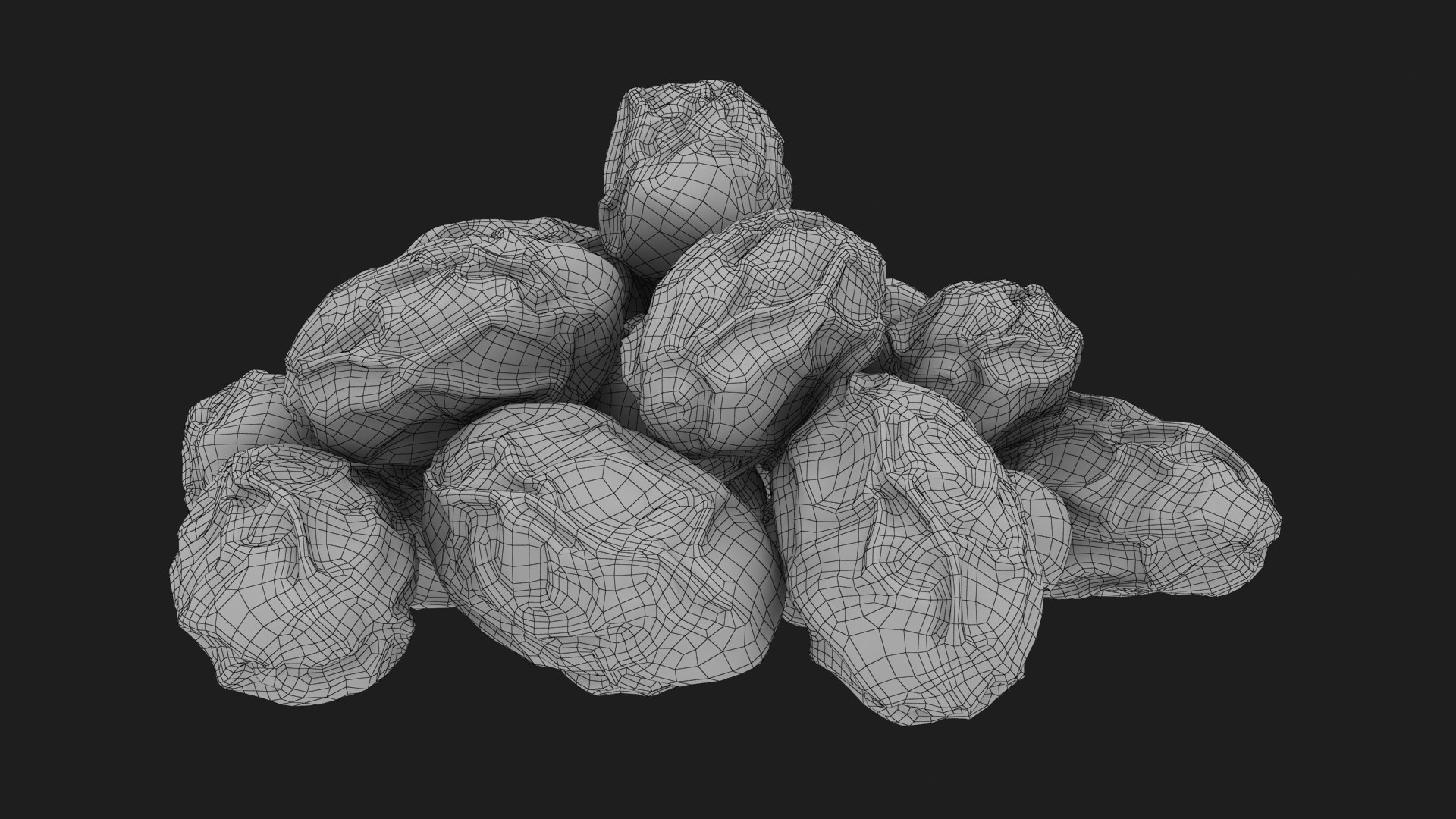Pile of Dried Dates 3D model - TurboSquid 1982561