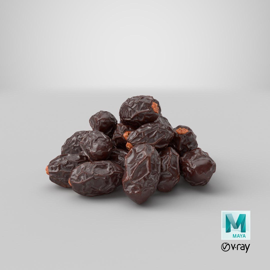 Pile Of Dried Dates 3D Model - TurboSquid 1982561