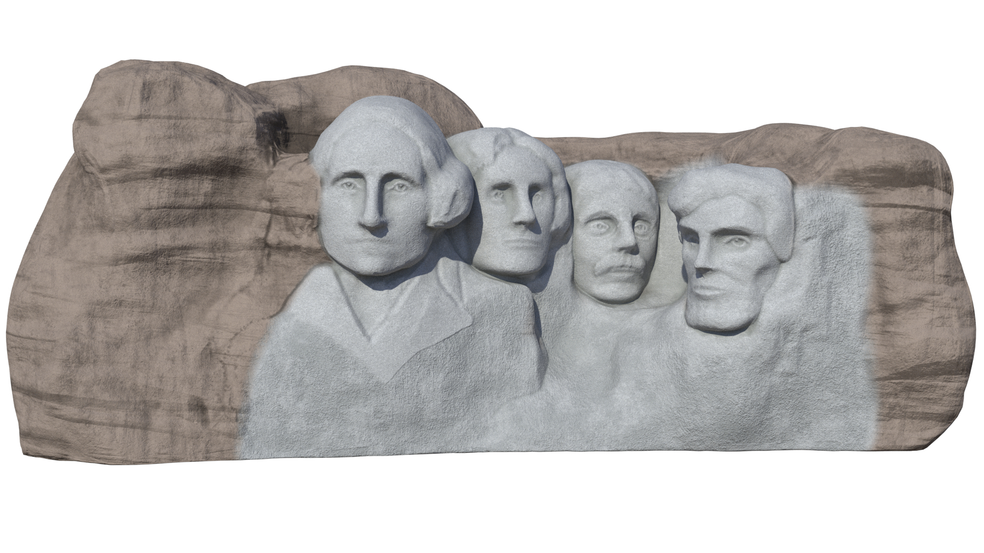 Mount Rushmore 3D Model - TurboSquid 1536096