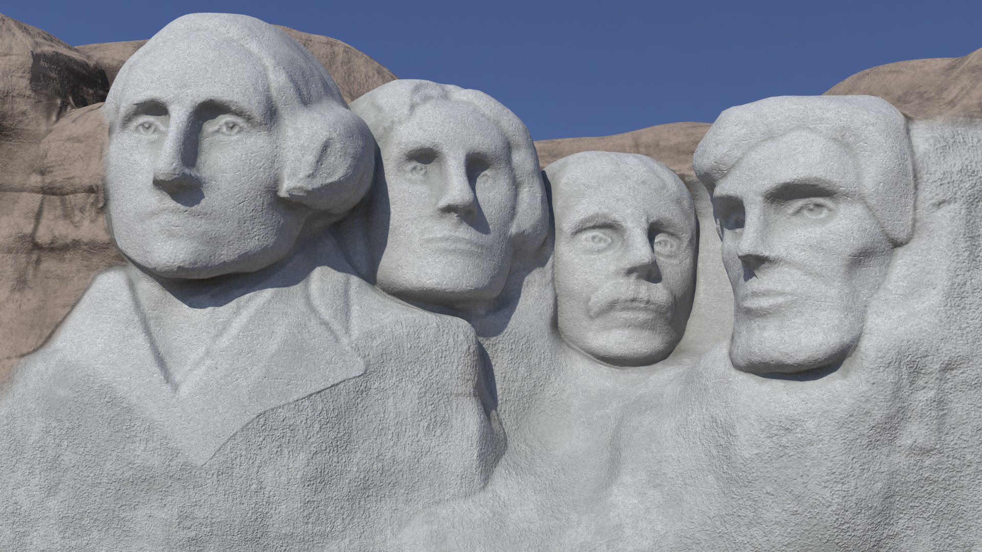 Mount Rushmore 3D Model - TurboSquid 1536096