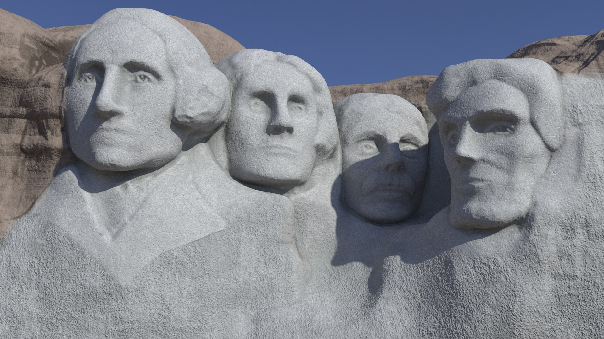 Mount Rushmore 3D Model - TurboSquid 1536096