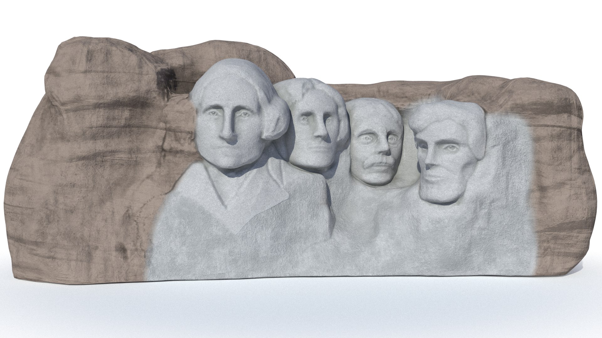 Mount Rushmore 3D Model - TurboSquid 1536096
