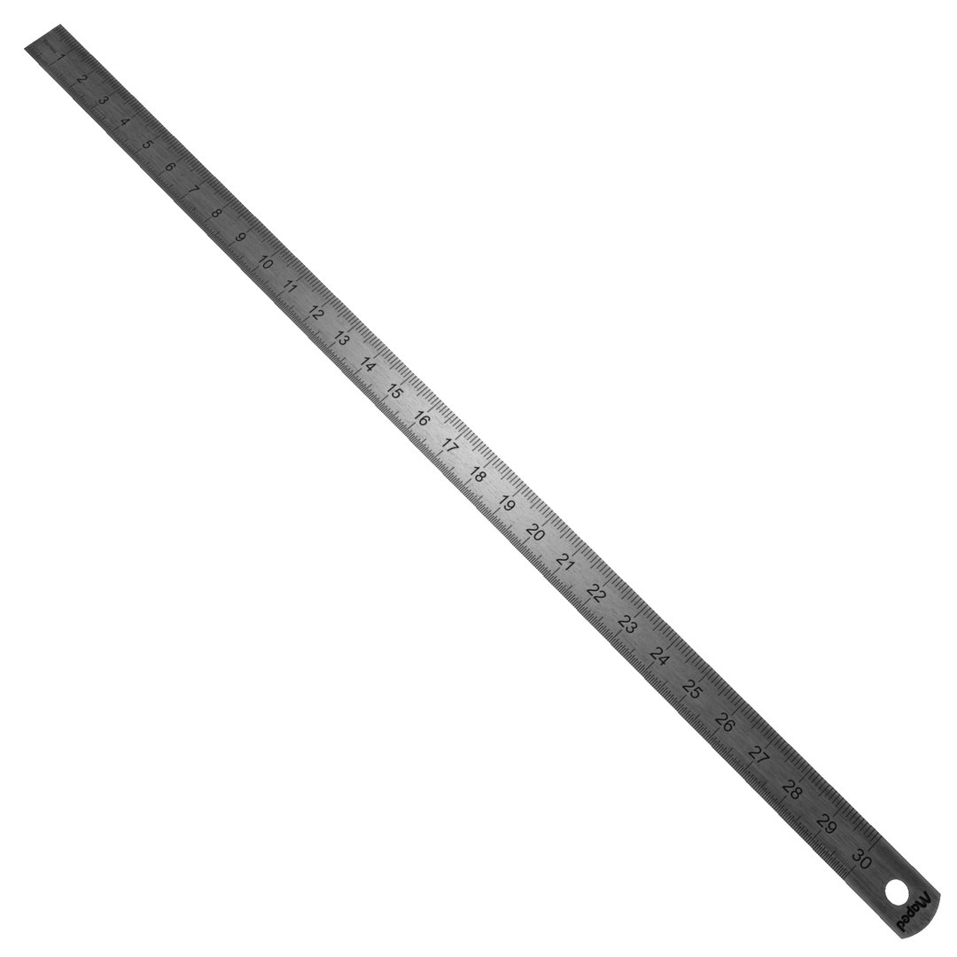 3d model stainless steel ruler