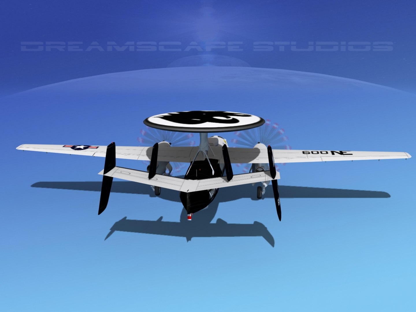 Grumman E-2c Hawkeye 3d Model