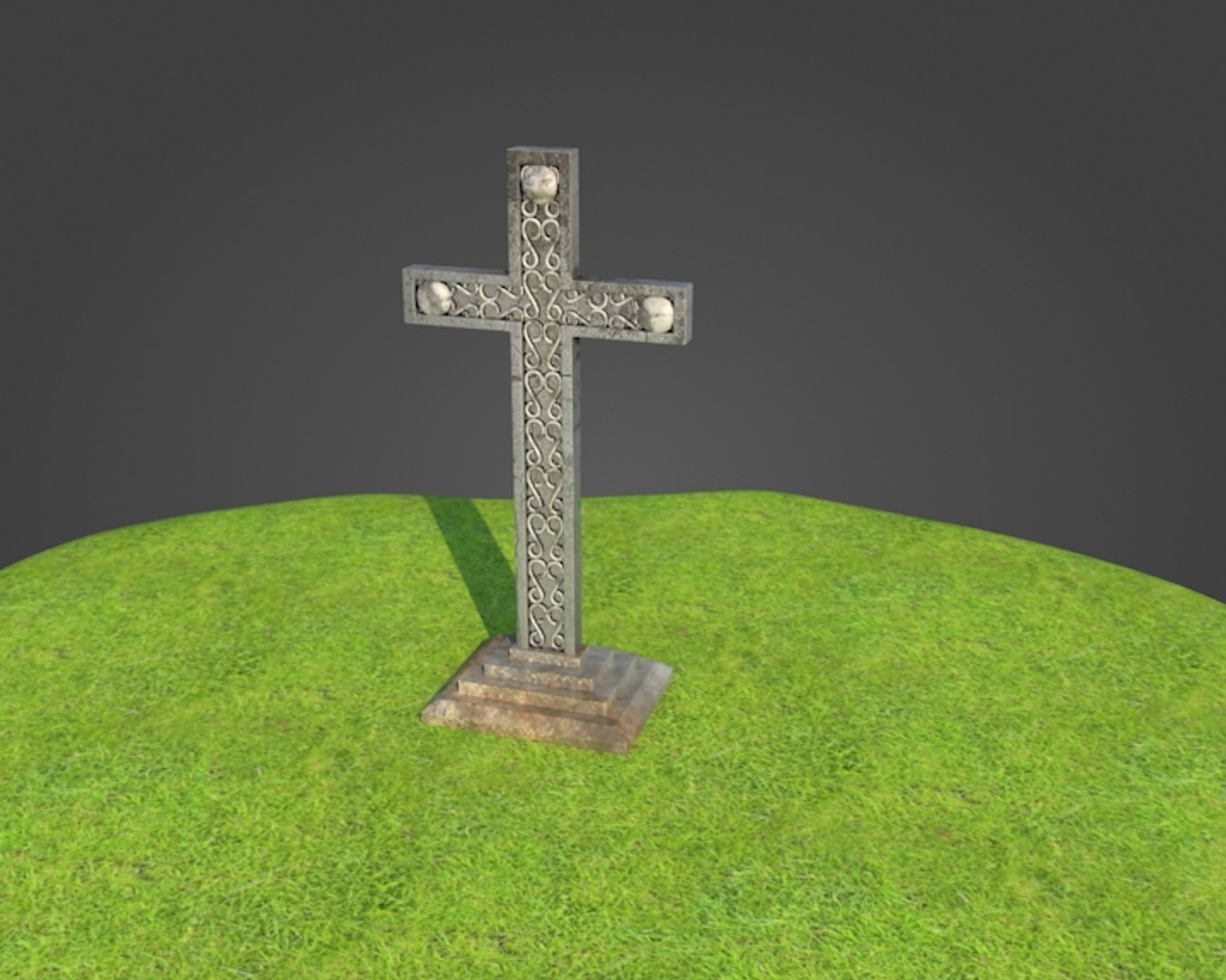 3d Stone Grave Gravestone Model