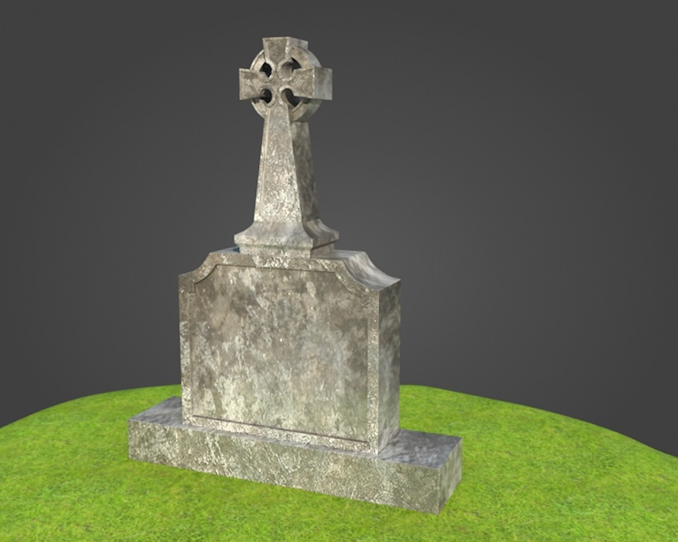 3d Stone Grave Gravestone Model
