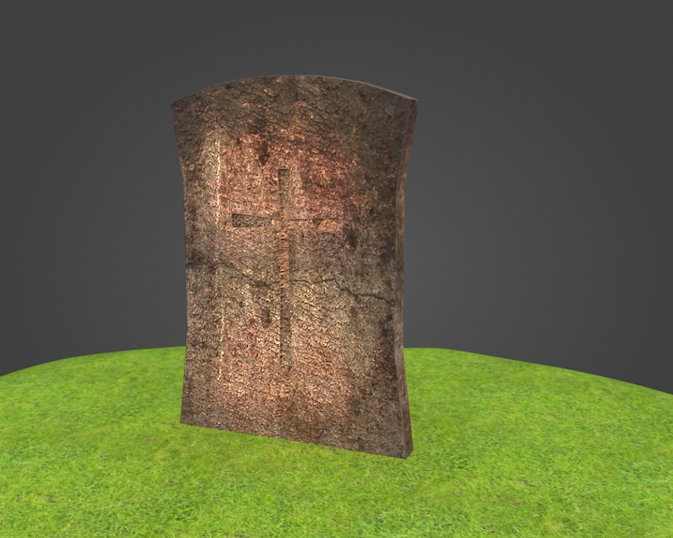 3d Stone Grave Gravestone Model